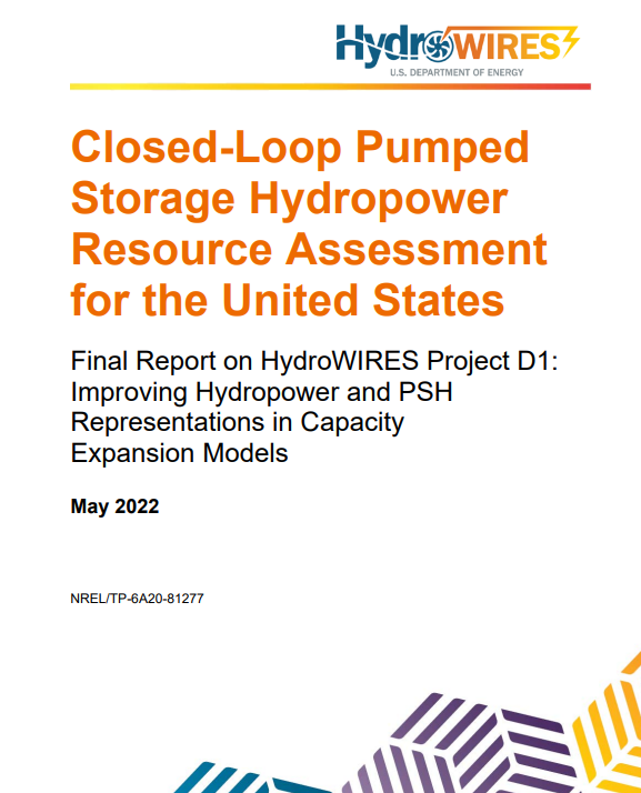 [NREL] Closed-Loop Pumped Storage Hydropower Resource Assessment for ...