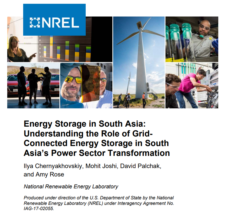 [NREL] Energy Storage in South Asia: Understanding the Role of Grid ...